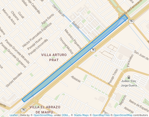 Parque Ferrocarril in Maipú | Map and Routes