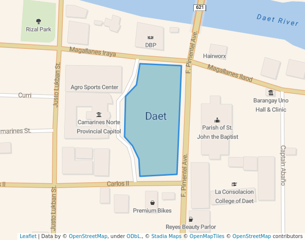 Freedom Park in Daet | Map and Routes