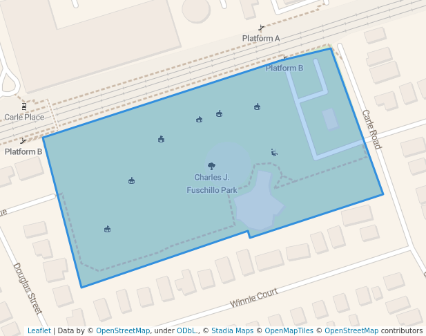 Charles J. Fuschillo Park in Carle Place | Map and Routes
