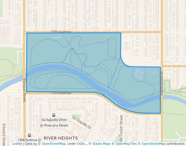 Les Sherman Park in Regina | Map and Routes