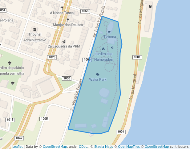 Jardim dos Namorados in Maputo | Map and Routes