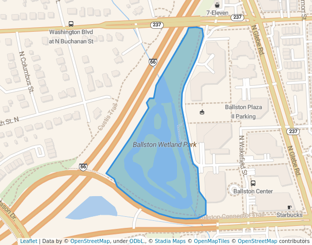 Beaver Pond Park in Arlington | Map and Routes