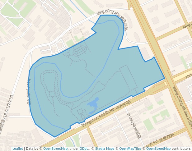 Wangcheng Park in Luo Yang Shi | Map and Routes