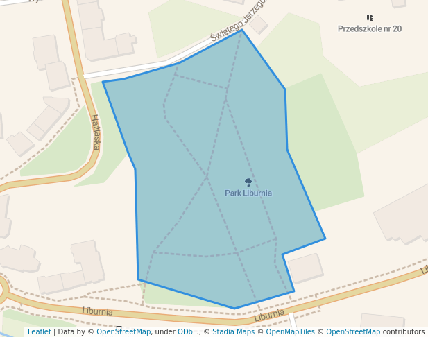 Park Liburnia in Cieszyn | Map and Routes