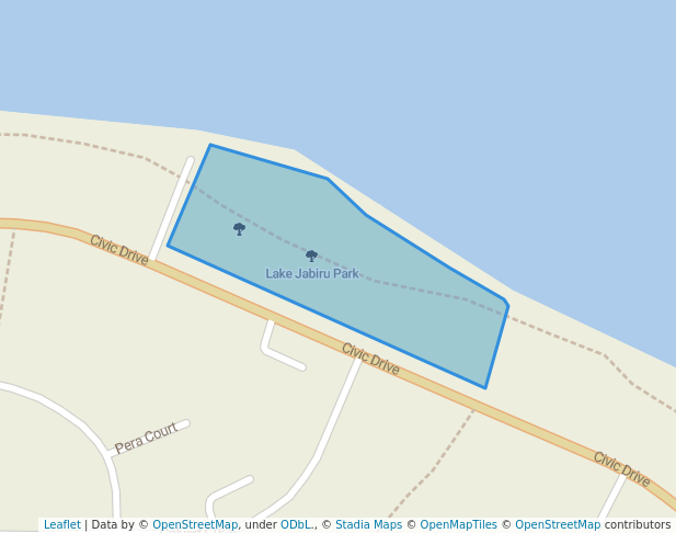 Lake Jabiru Park in Jabiru | Map and Routes