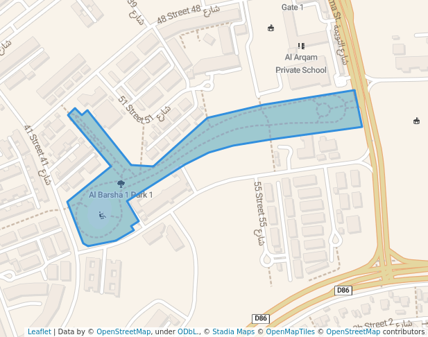 Al Barsha 1 Park 1 in Dubai | Map and Routes