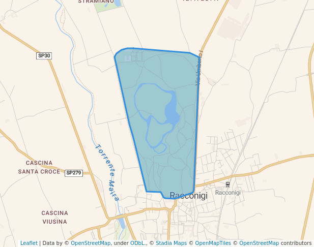 Parco di Racconigi in Racconigi | Map and Routes