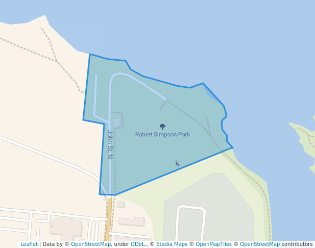 Robert Simpson Park in Arnprior | Map and Routes