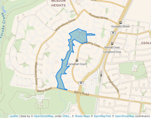 Buchan Street Reserve in Meadow Heights | Map and Routes