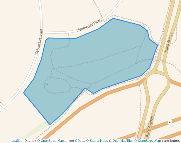 Heatherlea Reserve in Leeming | Map and Routes