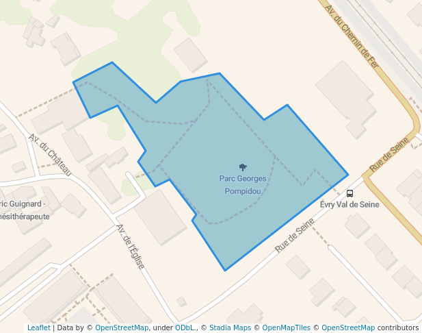 Parc Georges Pompidou in Évry-Courcouronnes | Map and Routes