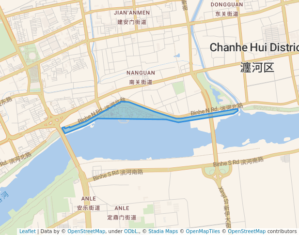 Luoshen Park in Luo Yang Shi | Map and Routes