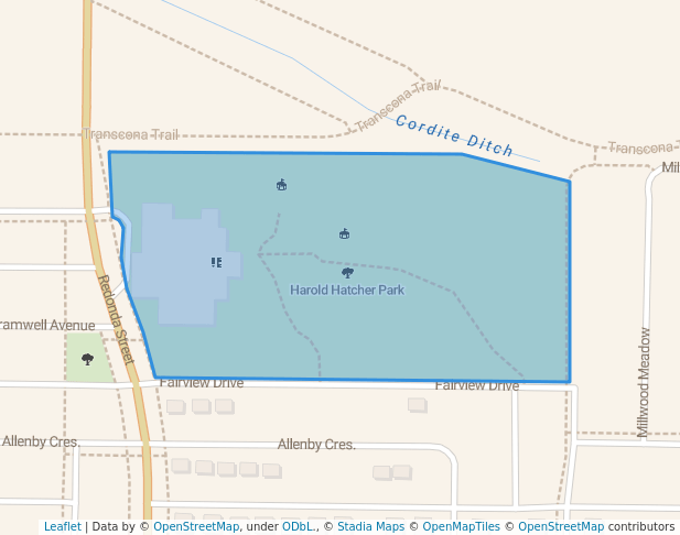 Harold Hatcher Park in Winnipeg | Map and Routes
