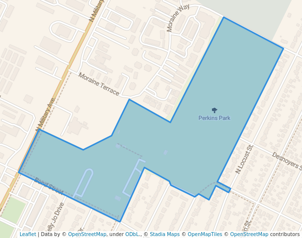 Perkins Park in Green Bay | Map and Routes