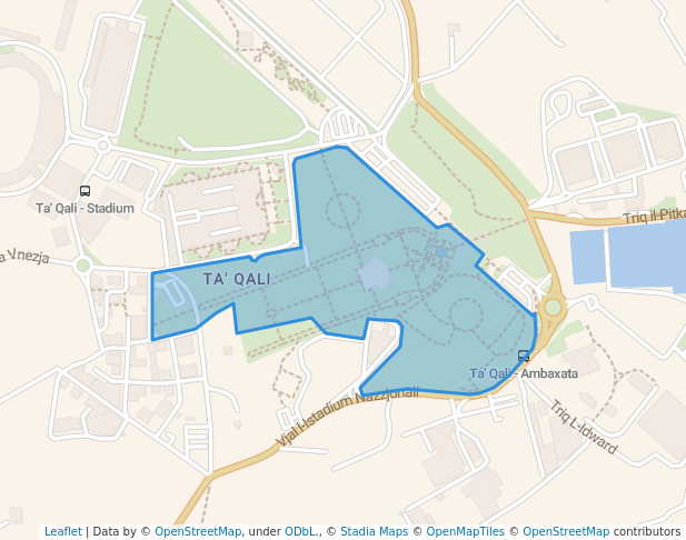 Ta' Qali National Park in Attard | Map and Routes
