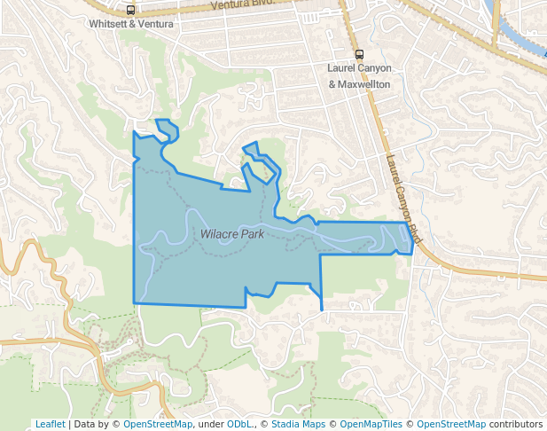 Wilacre Park in Los Angeles | Map and Routes