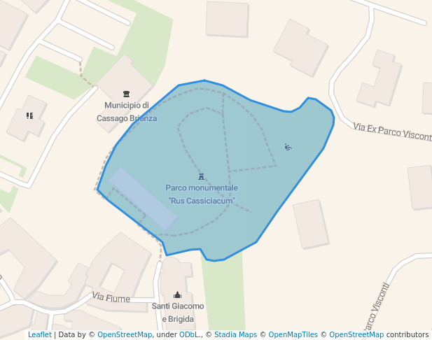 Parco monumentale "Rus Cassiciacum" in Cassago Brianza | Map and Routes
