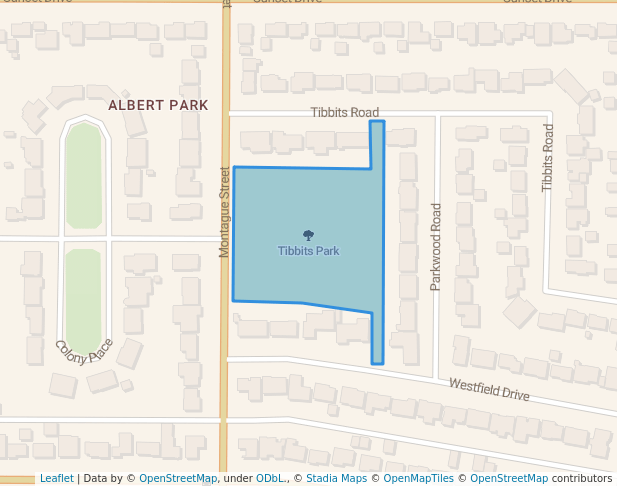 Tibbits Park in Regina | Map and Routes