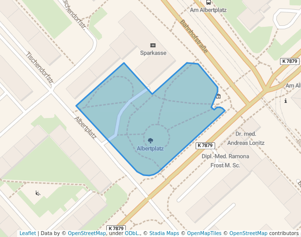 Albertplatz in Plauen | Map and Routes