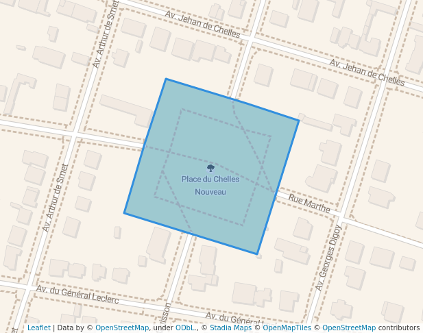 Place du Chelles Nouveau in Chelles | Map and Routes