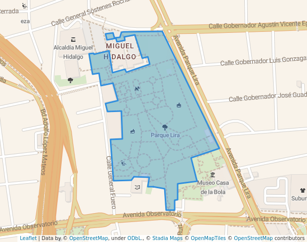 Parque Lira in Ciudad de México | Map and Routes