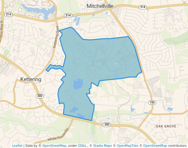 Watkins Regional Park in Kettering | Map and Routes