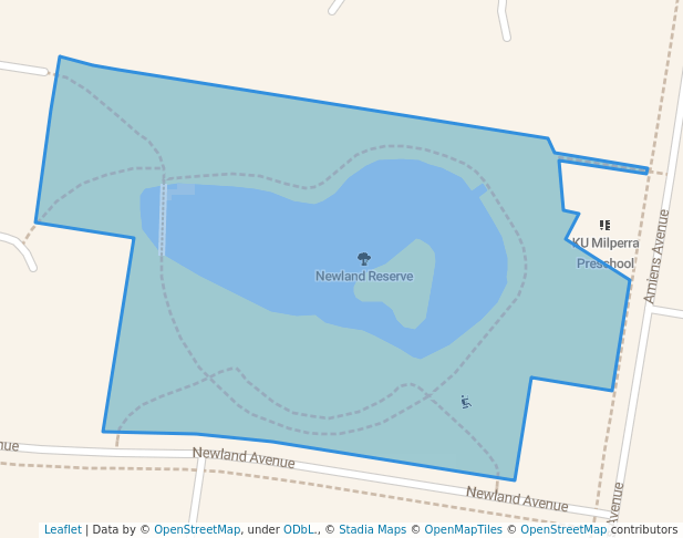 Newland Reserve in Milperra | Map and Routes
