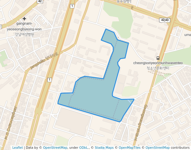 인계3호 공원 in Suwon | Map and Routes