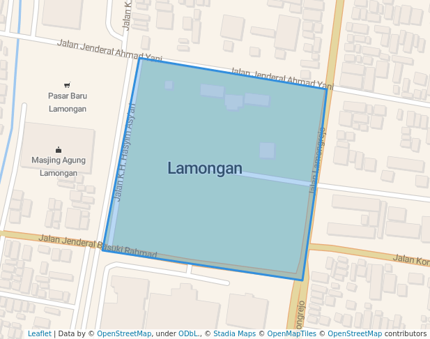 Alun-Alun Lamongan in Lamongan | Map and Routes