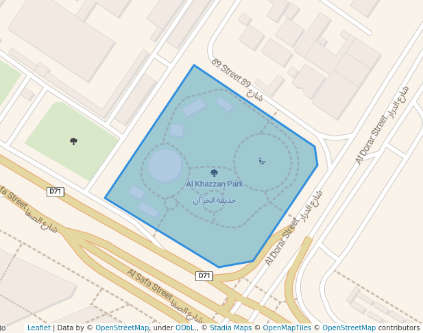 Al Khazzan Park in Dubai | Map and Routes