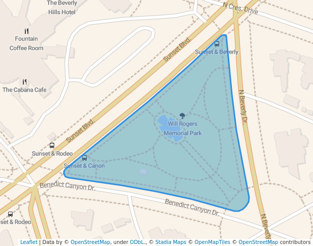 Will Rogers Memorial Park in Beverly Hills | Map and Routes