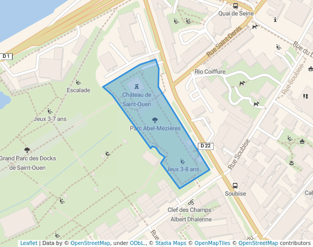 Parc Abel-Mézières in Saint-Ouen-sur-Seine | Map and Routes