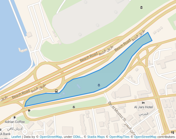 حديقة طريق شط in Tarabulus | Map and Routes
