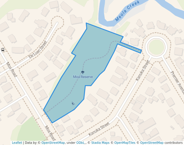 Moa Reserve in Auckland | Map and Routes