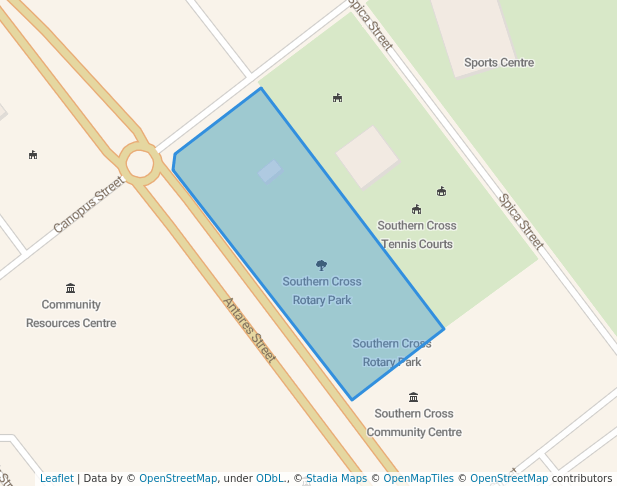 Southern Cross Rotary Park in Southern Cross | Map and Routes