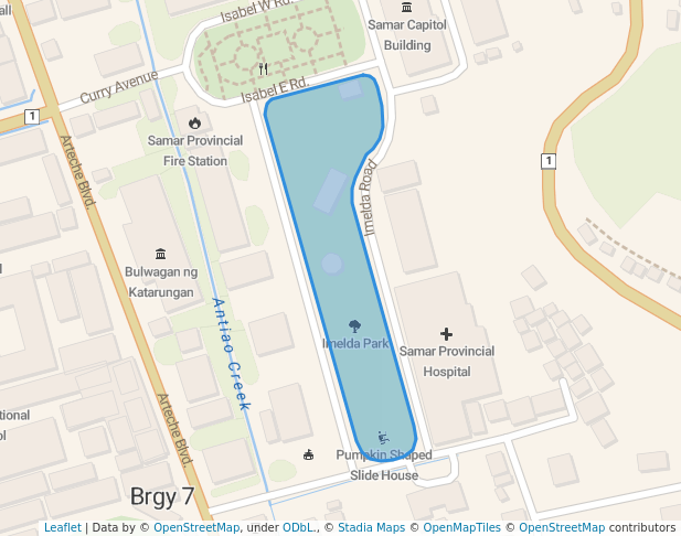 Imelda Park in Catbalogan City | Map and Routes