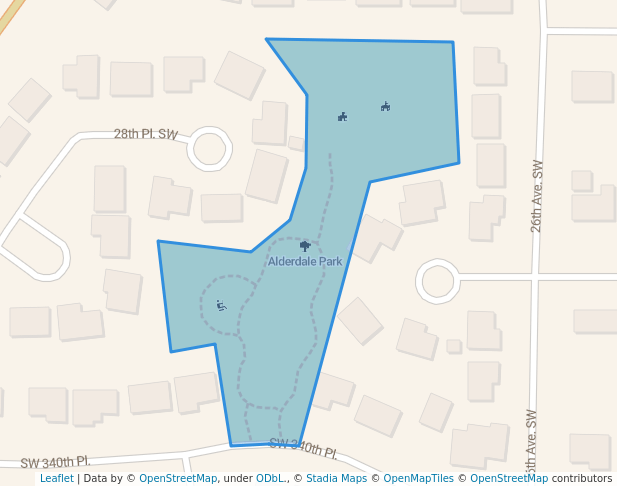 Alderdale Park in Federal Way | Map and Routes