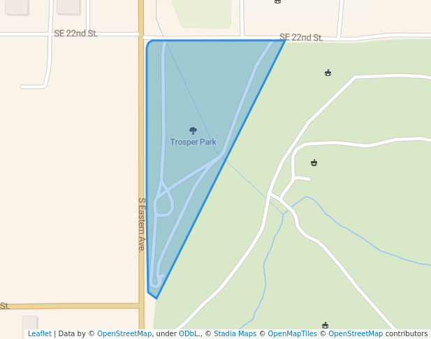 Trosper Park in Oklahoma City | Map and Routes