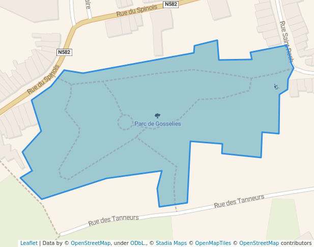 Parc de Gosselies in Charleroi | Map and Routes