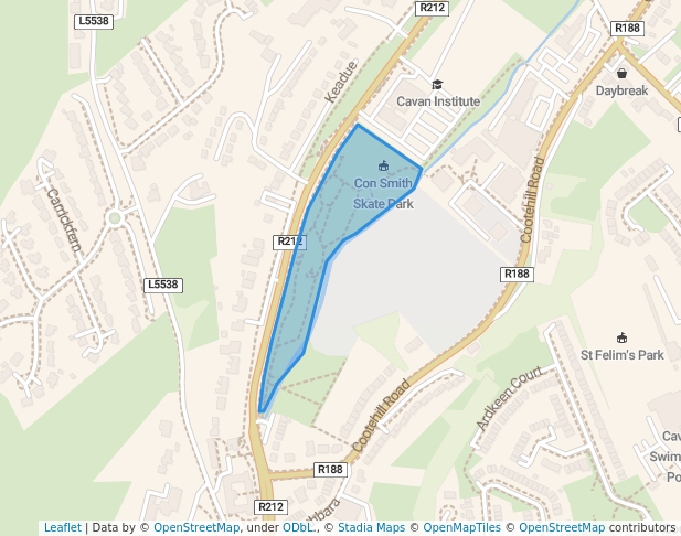 Con Smith Park in Cavan | Map and Routes