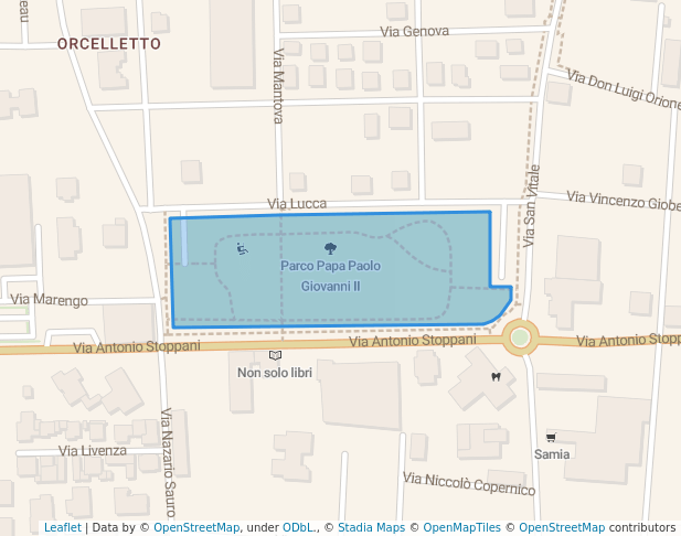 Parco Papa Paolo Giovanni II in Seregno | Map and Routes