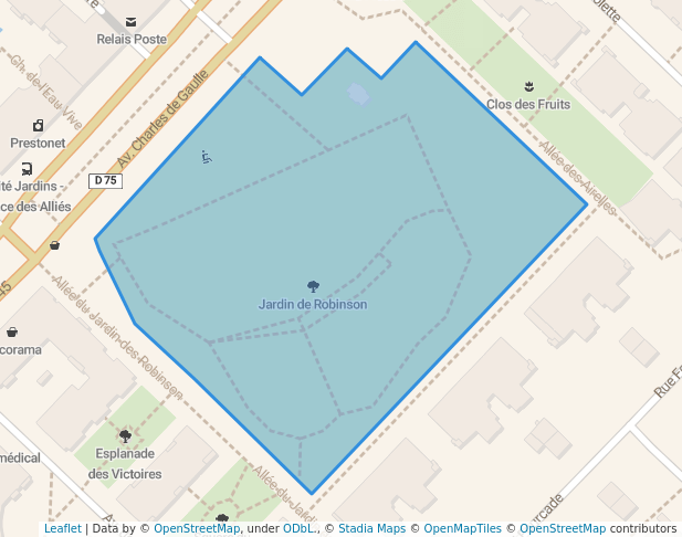 Jardin de Robinson in Le Plessis-Robinson | Map and Routes