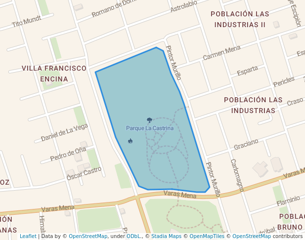 Parque La Castrina in Santiago | Map and Routes