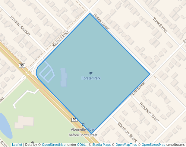 Forster Park in Cloverdale | Map and Routes