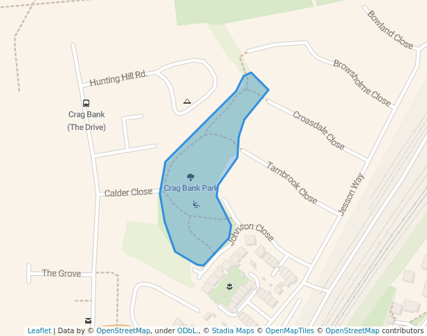 Crag Bank Park in Carnforth | Map and Routes