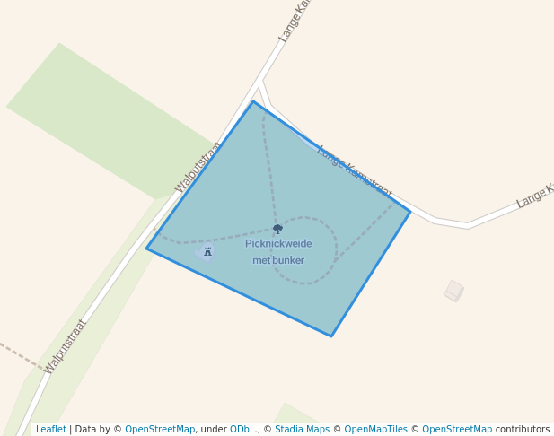 Picknickweide met bunker in Roosdaal | Map and Routes
