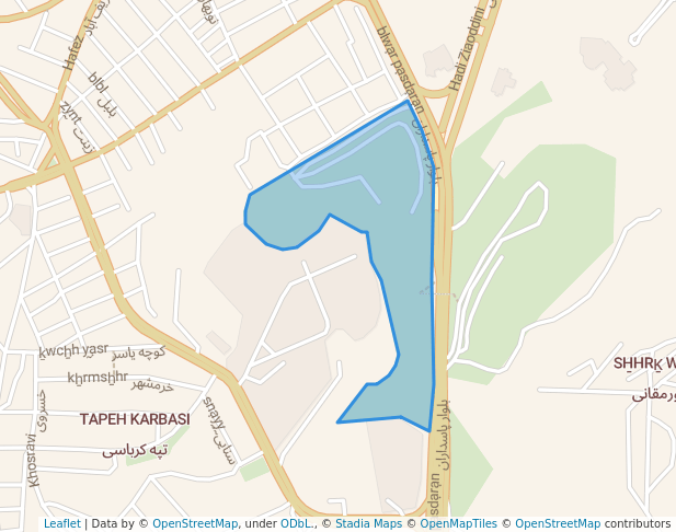 Mellat park in Sanandaj | Map and Routes