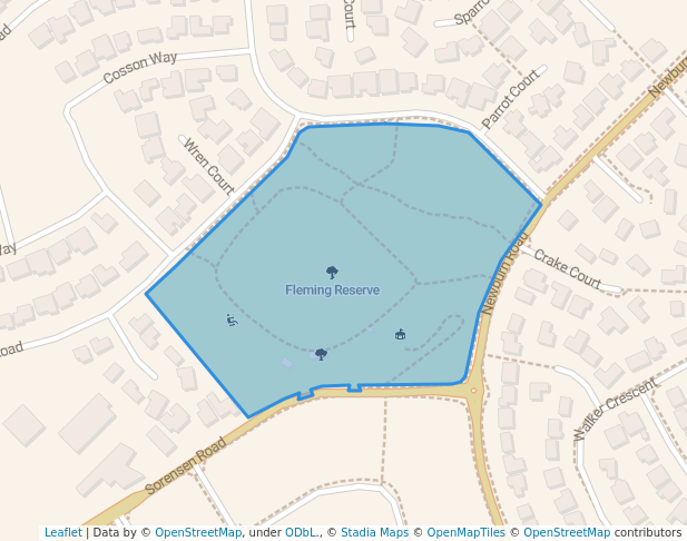 Fleming Reserve in High Wycombe | Map and Routes