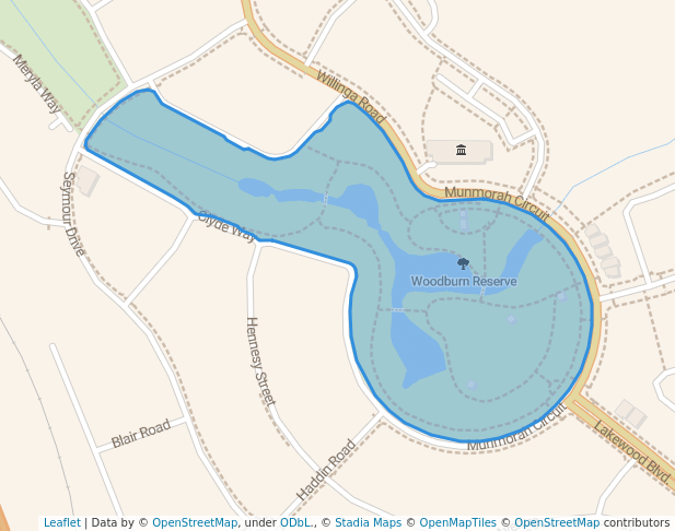Woodburn Reserve in Flinders | Map and Routes