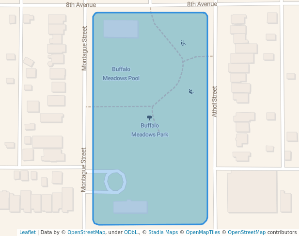 Buffalo Meadows Park in Regina | Map and Routes